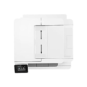 HP Color Laserjet Pro M283cdw Wireless All-in-One Laser Printer, Print Scan Copy Fax, Auto 2-Sided Printing, Remote Mobile Print, 22ppm, 260-Sheet, 256MB, White - Bundle with JAWFOAL Printer Cable