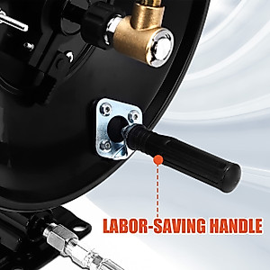 Tool Daily Pressure Washer Hose Reel, 100 FT Heavy Duty Steel Hose Reel for Power Washer