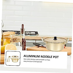 Cabilock 1 Set Korean Ramen Pot Mini Microwave Outdoor Cooking Stove Wine Set Kitchen Supplies Butter Melting Pot Non Stick Stock Pot Portable Cooking Pot Non Stick Pot Instant Noodle Pot