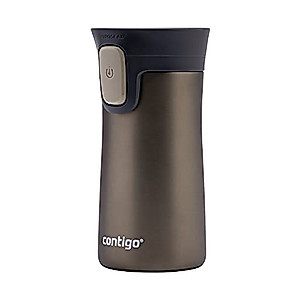 Contigo Pinnacle Autoseal Travel Mug, Stainless Steel Thermal Mug, Vacuum Flask, Leakproof Tumbler, Coffee Mug with BPA Free Easy-Clean Lid, 300 ml, Tans Matte