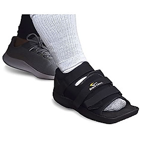Brace Direct Post Op Recovery Shoe - Adjustable Medical Walking Shoe for Post Surgery or Operation Support, Broken Foot or Toe, Stress Fractures, Bunions, or Hammer Toe for Left or Right Foot