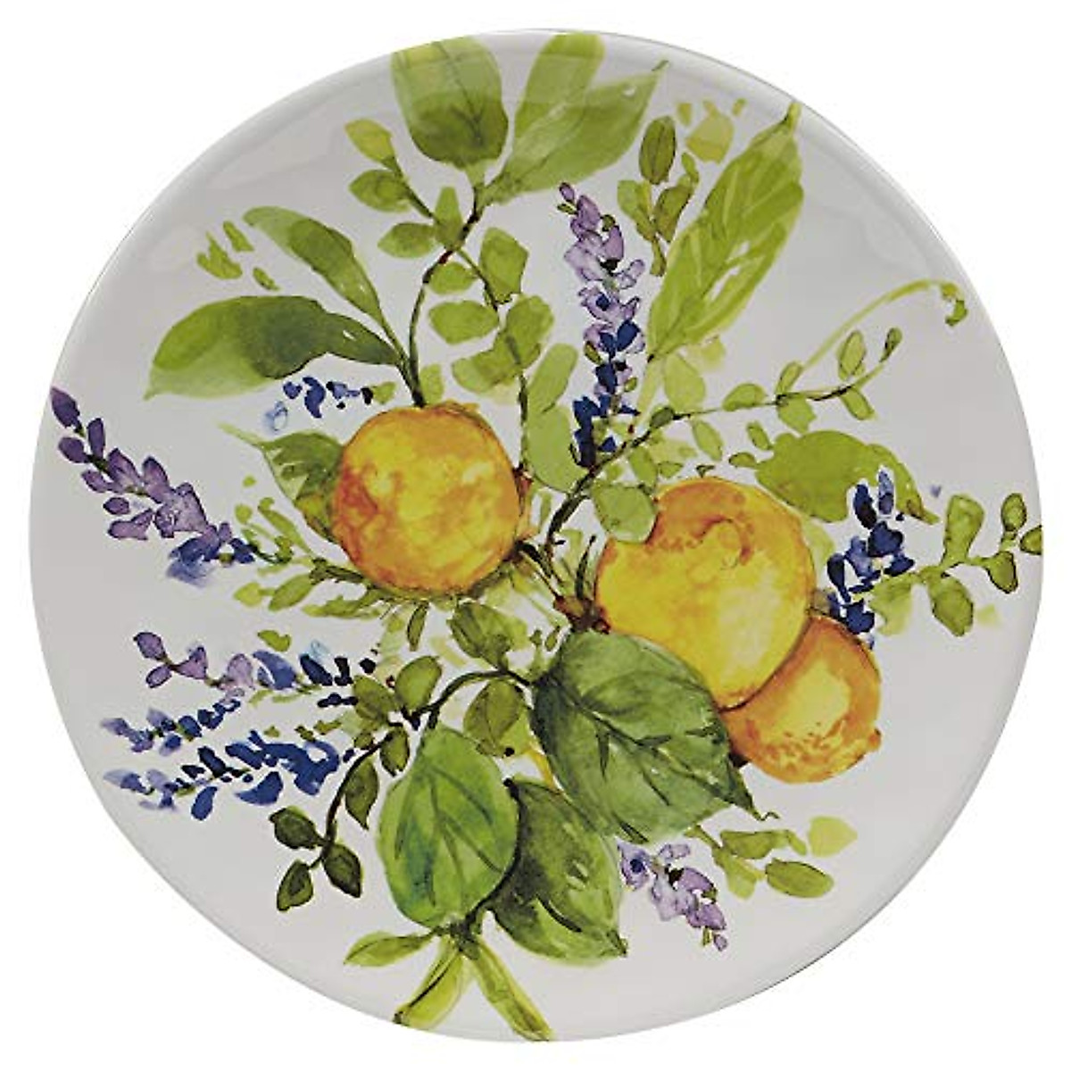 Certified International Lemon Zest 12 pc Melamine Dinnerware Set, Service for 4, Multicolor