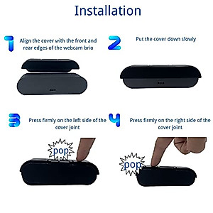 MoimTech Webcam Cover Compatible with Logitech Brio 4K Webcam, Camera Lens Privacy Webcam Covers for Logi Brio hd 4K Pro