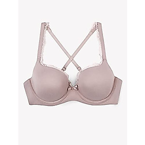 Smart & Sexy Women's Perfect Demi T-Shirt Bra, Bark (Micro), 38D