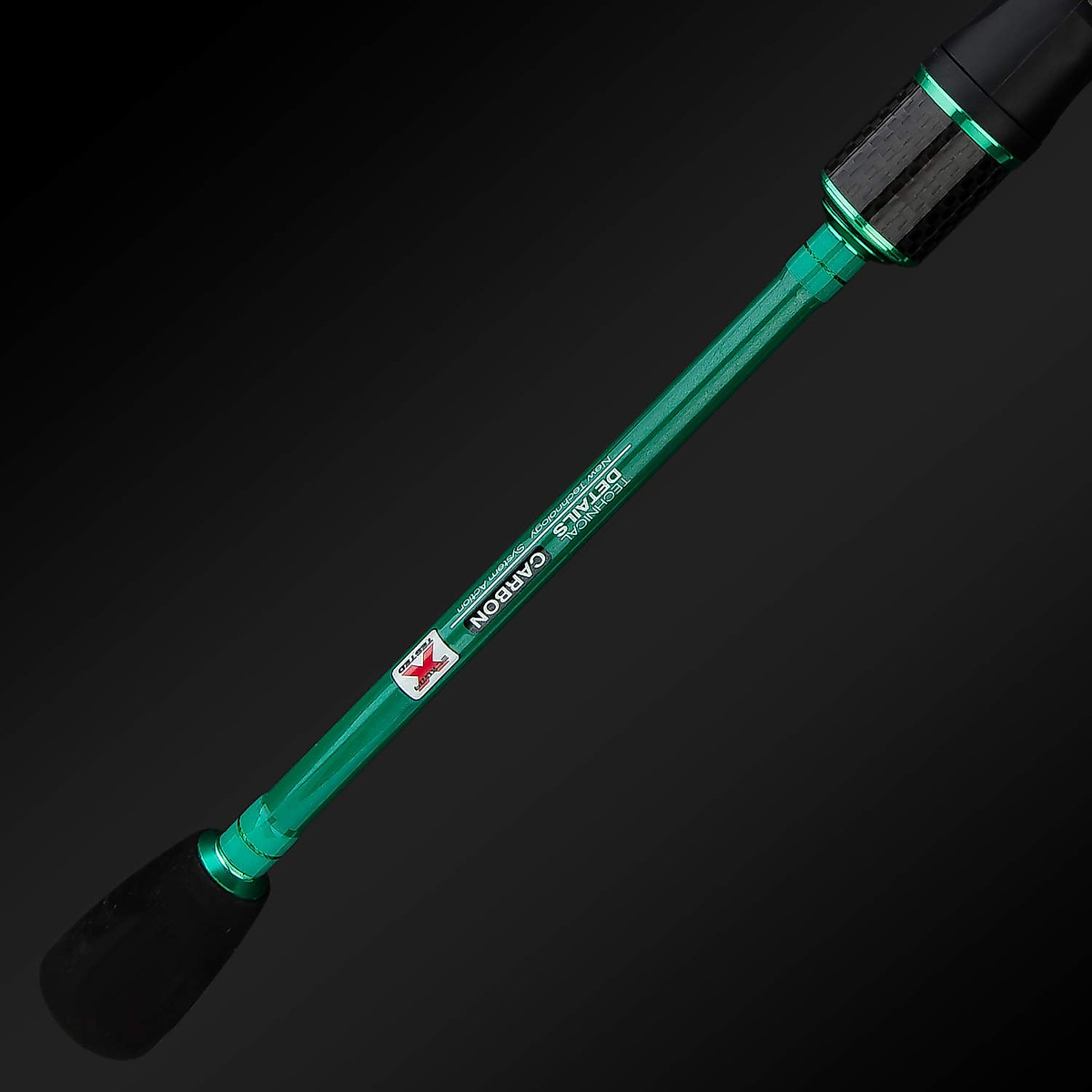 BERRYPRO Ultralight Spinning Fishing Rod, Travel Spinning Rod with Solid Carbon tip Fast Action, 2-8lbs, 1/32-1/8oz (6', 6'6'') (6'6''-Ultra Light-2pc)