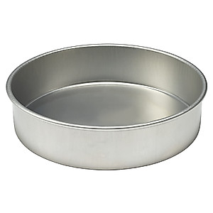DecoPac 12 Inch 16 Gauge Aluminum Round Cake Pan, 12" W x 3" H, Made From Premium, Hardened Aluminium Alloy For Superior Durability, Uniform Wall Thickness for Even Rising