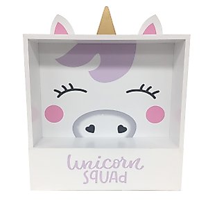 Heritage Kids Figural Unicorn Wall Décor Shelf, 14.25" Hx11.8 Wx3 D