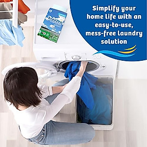 Breezeo Laundry Detergent Strips (48 strips) - Fresh Linen Scent - More Convenient than Pods, Pacs, Liquids or Powders – Great for Home, Dorm, Travel, Camping & Hand-Washing