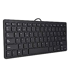 ciciglow Mini Wired Keyboard, 78 Keys Keypad, Portable Ultra Thin Mechanical Gaming Keyboard, Mini USB Wired Office Keyboard for Computer Laptop