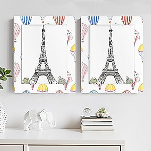 POFATO Hot Air Balloon 8x10 Picture Frame Wood Photo Frame for Tabletop Display Wall Mount Picture Frame Display 8 x 10 Inch Photo Wall Decor Home Gift Frames