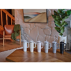 Stanley Quencher H2.0 Tumbler with Handle and Straw 30 oz | Flowstate 3-Position Lid | Cup Holder Compatible for Travel | Insulated Stainless Steel Cup | BPA-Free | Frost