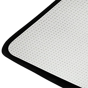 ALAZA White Black Polka Dot Area Rug Rugs for Living Room Bedroom 7' x 5'