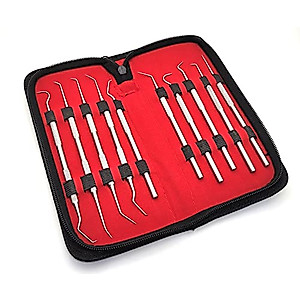 Set of 10 Stainless Steel Precision Micro Probe Set Combo, 5.5 inch- 6 inch Overall Length