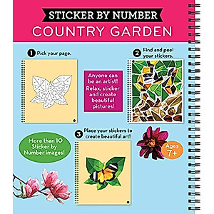 Brain Games - Sticker by Number: Country Garden