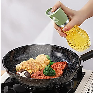 Olive Oil Sprayer for Cooking Oil Mister Spray Bottle for Air Fryer Cooking Oil Spritzer Kitchen Gadgets for Salad,Barbecue,Baking,Grill 260ml (Green)
