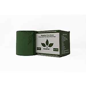 MOGALIXE Compostable Kitchen Compost Bags, 2.6 Gallon, 100 Count, Plant-Based, Extra Thick, ASTM D6400 Rated