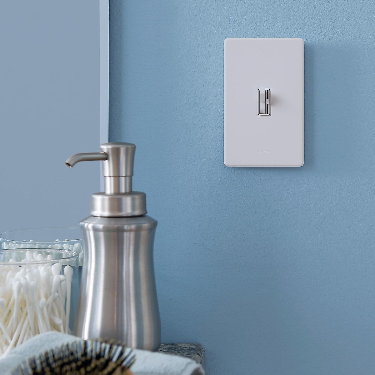 Lutron Toggler LED+ Dimmer Switch for Dimmable LED, Halogen and Incandescent Bulbs, 150 Watt, Single-Pole or 3-Way, TGCL-153PH-WH, White