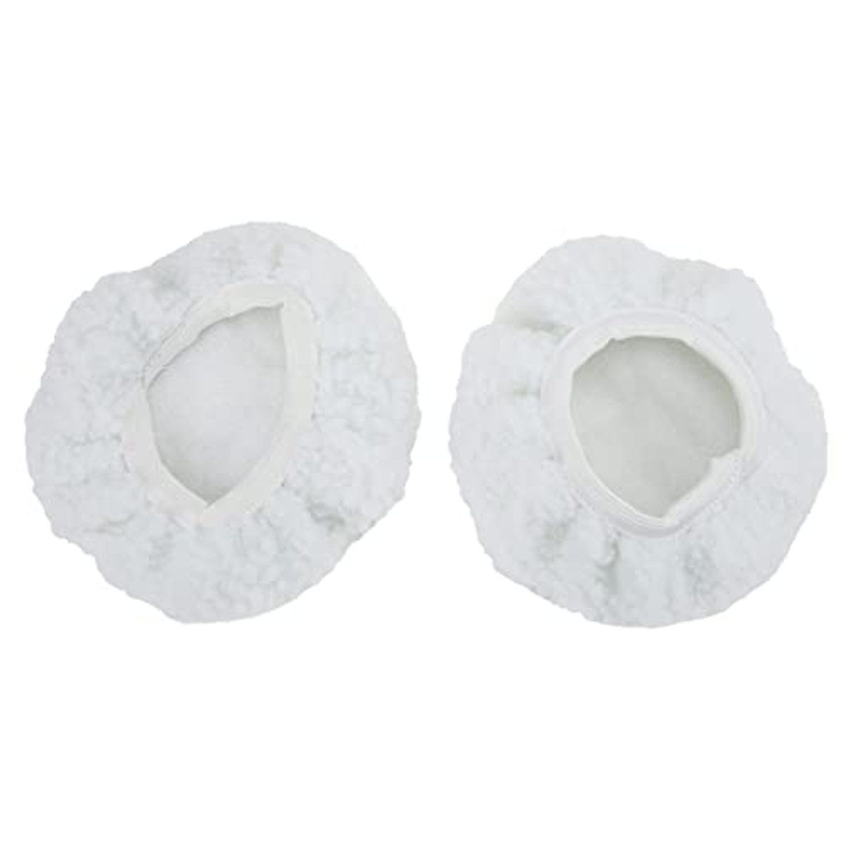 Uxsiya Polishing Buffing Foam Pads, Fiber Buffing Sponge Pad Bonnet Set with Adapter Tray for Polisher for 5-6 inch Pneumatic or Electric Polishing Machine