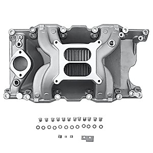 A-Premium Dual Plane Intake Manifold Compatible with Chrysler LA 318 340 360 V8 5.2L 5.9L, fits for Chrysler Cordoba & Dodge Ram Aspen Challenger & Plymouth & Jeep Grand Cherokee, Replace#55026, 85026