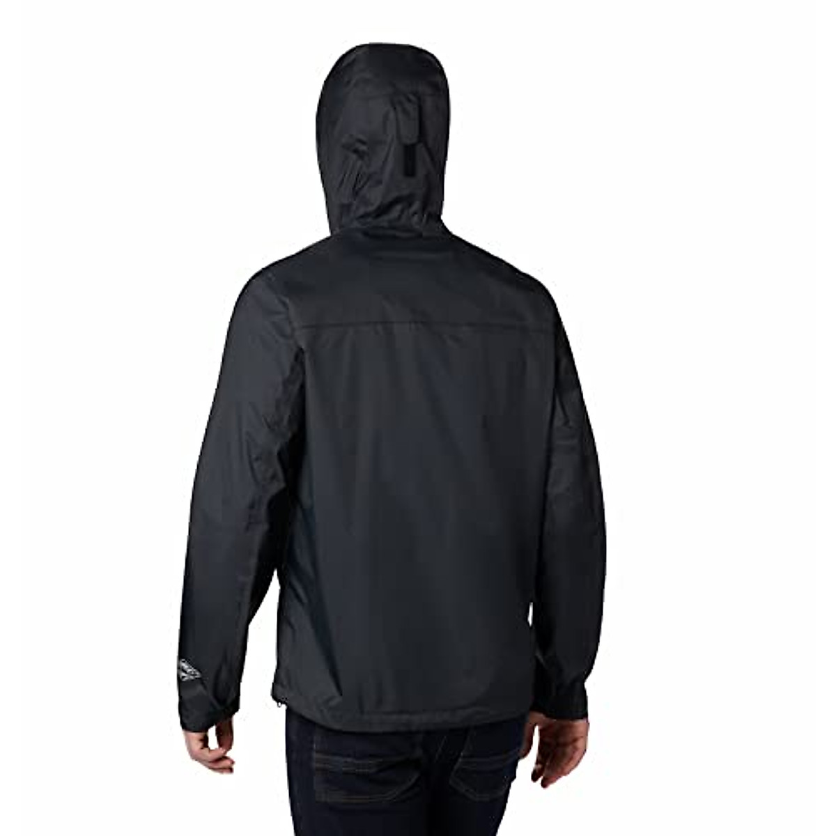 Columbia Men's Evapouration Rain Jacket, Waterproof and Breathable-, Black, Medium