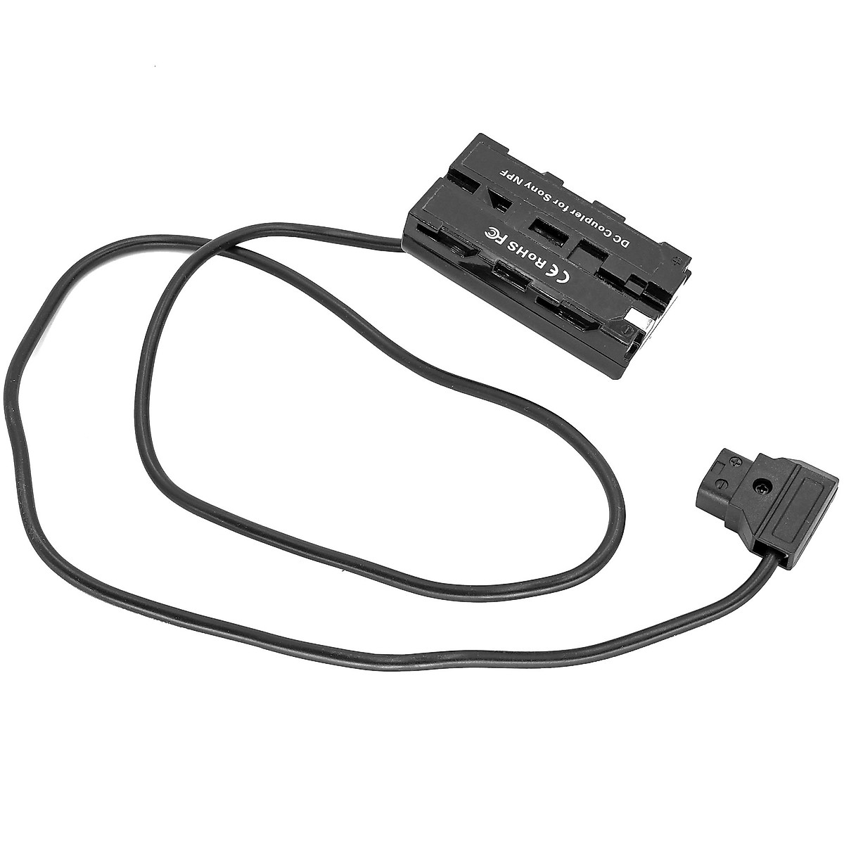 GyroVu High Power (4.5A) D-Tap to Dummy Battery 30” Straight Adapter Cable to Replace NP-F550, NP-F570, NP-F970 Sony-L Batteries to Power DCRVX2100, HDRFX1, HD1000U & HVRZ1U Cameras (V12)