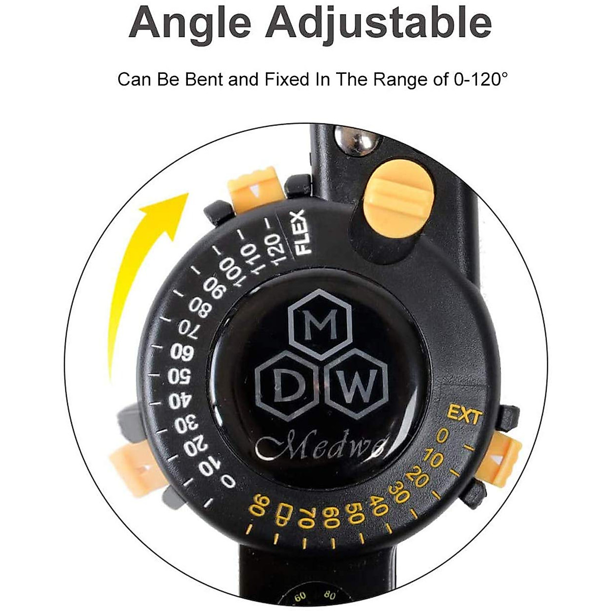 PHASFBJ Joint Injury Splint, Knee Orthosis Support Sport Knee Brace Adjustable Joint Stabilizer Hinged Leg Fracture Fixed Braces Protector Bone Orthosis Ligament Care,Blue,L