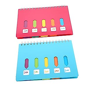 MAGICLULU 2pcs Notebook Digital Notepad Paper Notebook A5 Journal A5 Graffiti Notebook A5 Spiral Journal Daily Planner Book Paper Journal Books Portable Handbooks Simple Writing Books Work