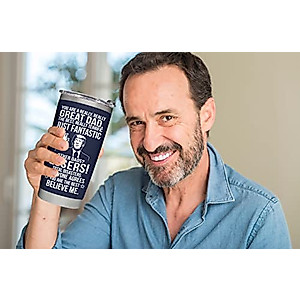 Gifts for Dad from Daughter, Son, Kids - Dad Gifts for Christmas from Daughter, Son - Dad Birthday Gift - Birthday Gifts for Dad - Funny Present for Dad, Best Dad, New Dad, Husband- Dad Tumbler 20oz