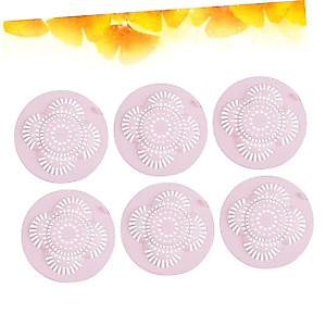 WOONEKY 6pcs Toilet Sink Cover Filter Stainless Soap Dispenser for Kitchen Sink Garbage Disposer Sink Strainers Strainer for Sink Bathtub Stopper Kitchen+Sink Toilet Float Blush Pink