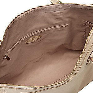 Fossil Women's Jacqueline Eco-Leather Tote Bag Purse Handbag, Graystone (Model: ZB1502788)