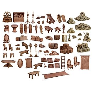 Mantic Games Terrain Crate - Dungeon Depths Large Size Set | Highly-Detailed 3D Miniatures | Pre-Assembled Scenery Tabletop Game Accessory for Wargames, Board Games and RPGs | Made by Mantic Games