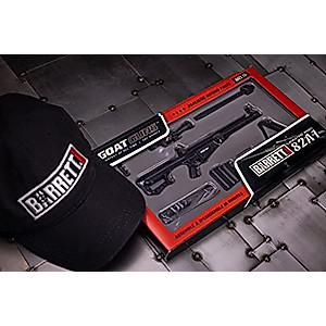 GoatGuns Miniature .50 Cal Barrett 82A1 Model in Black | 1:3 Scale Die Cast Metal