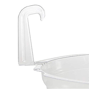 Curtis Wagner 10" Clear Hanging Basket Drip Pan Saucer (10-Pack)