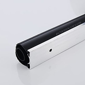 BOWSEN Heavy-Duty U+O Ring Universal Garage Door Bottom Seals Weatherstrip Rubber with Aluminum Track Retainer Kit (16FT)