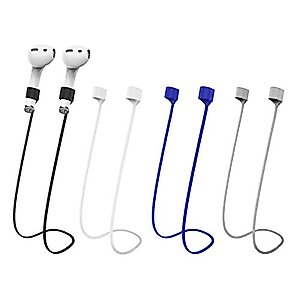 Magnetic Anti-Lost Straps for AirPods,Colorful Soft Silicone Sports Lanyard, Neck Rope Cord