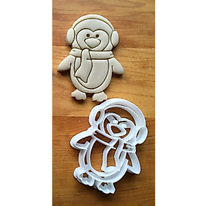 Sweet Prints Inc Penguin with Earmuffs Cookie Cutter - Dishwasher Safe