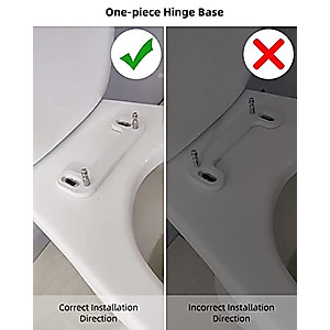 Hibbent Premium One Click Elongated Toilet Seat with Cover(Oval)- Easy Installation and Quick-Release for Easy Cleaning - Stable Hinge Design to prevent shifting - Soft Closed - White Color(Elongated)
