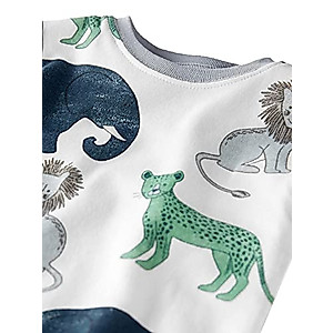 Little Planet Baby and Toddler 2-Piece Pajamas Made with Organic Cotton, Safari Animals, 24M