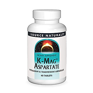 Source Naturals K-Mag Aspartate, Potassium & Magnesium Aspartate, 60 Tablets