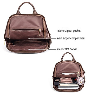 CLUCI Backpack Purse for Women Leather Fashion Small Backpack for Women Convertible Travel Backpack Mini Backpack for Women Ladies Work Designer Daypack