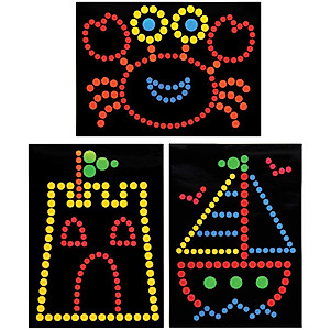 Baker Ross AT863 Seaside Dotty Art - Pack of 8, for Children to Decorate and Display, Ideal Kids Arts and Crafts Project