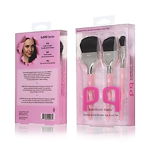 Bdellium Tools Professional Makeup Brush - Double Dome Blender 3pc. Brush Set