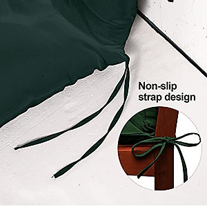 2-3 Seat Replacement Swing Seat Cushion, Outdoor Bench Cushion with Backrest and Straps , Non Slip Sun Protection Porch Bench Seat Cushion for Home Garden Patio Outdoor Indoor Swing,Coffee-40x60in