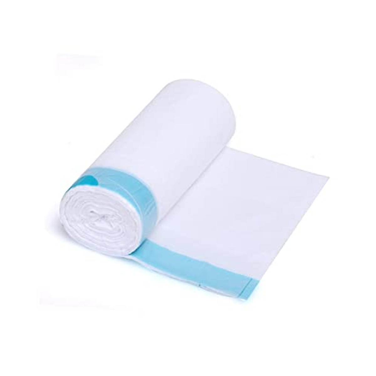 Small Drawstring Trash Bags,1.2-1.5 Gallon White Garbage Bag Home Trash Can Liners 60 Counts