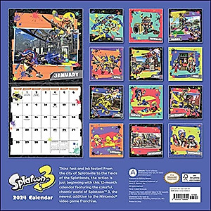 Splatoon 3 2024 Wall Calendar