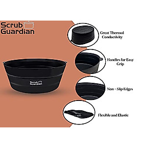 Scrub Guardian - Premium 7/8 QT Oval Silicone Slow Cooker Liners for Crock Pot - Non-Stick, Reusable, Food-grade & BPA Free Silicone, Dishwasher Safe- Fits Large Crock pot 7/8 Quarts - Collapsible Crock Pot Liner for Easy Storage