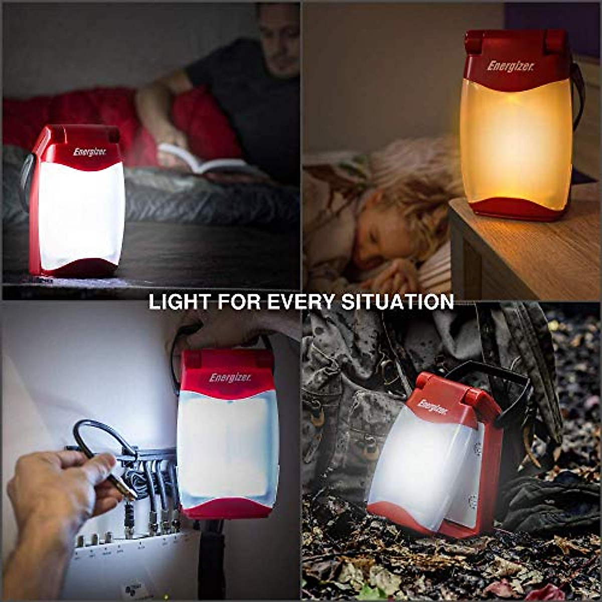 Energizer All-Weather LED Lantern, IPX4 Water Resistant, Bright and Durable Camping Lantern - Compact Emergency Light