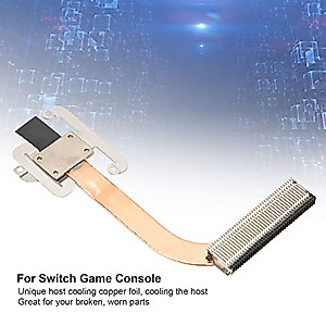 Game Console Cooler Heatsink, Durable Cooling Copper Foil Metal Heat Dissipation Internal Heatsink Replacement for Switch