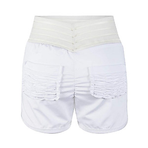 SNOWSONG Women's Drawstring Capri Pajama Pants Cropped Lounge Pants with Pockets Harem Pants