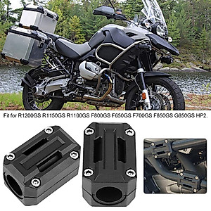 Bumper Block, 3 Pair Motorcycle Engine Guard Block Protection Block,3 C Bar Protectors,3 Universal motorcycle c bar Decor 22 25 28mm Fit For R1200GS R1150GS Decorative